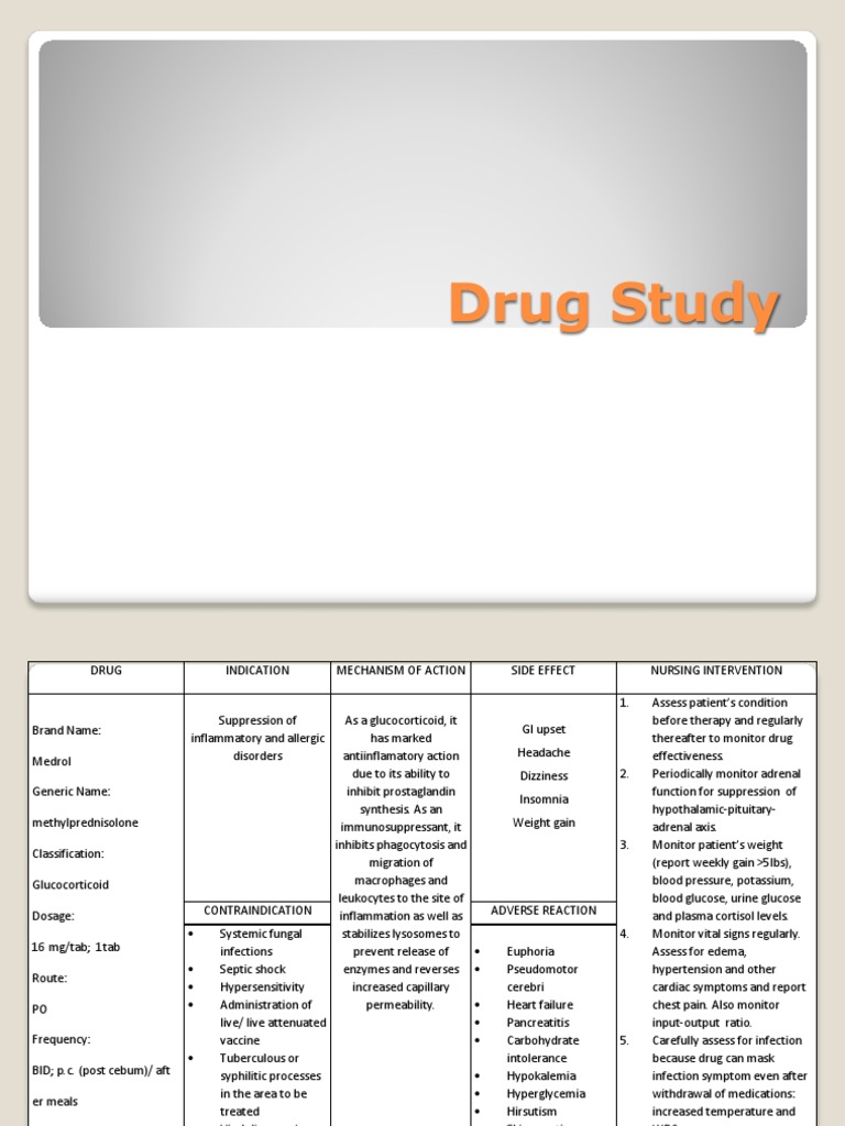 Complete Drugs Study | Download Free PDF | Adverse Effect | Inflammation