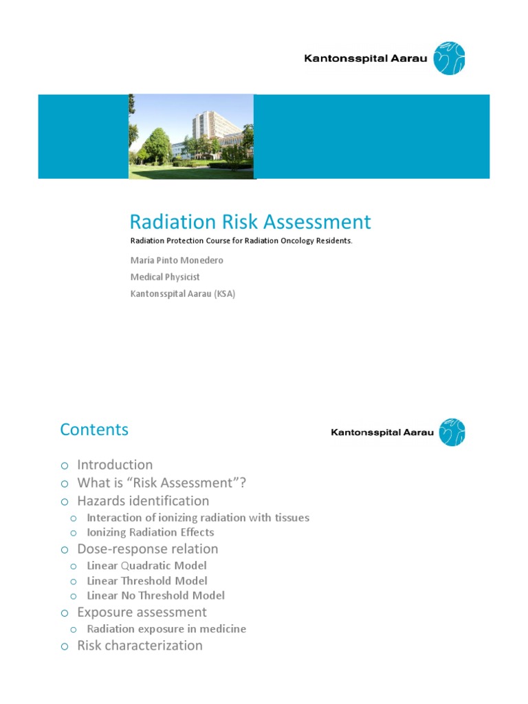 Radiation Risk Assessment | Radiation Therapy | Ionizing Radiation