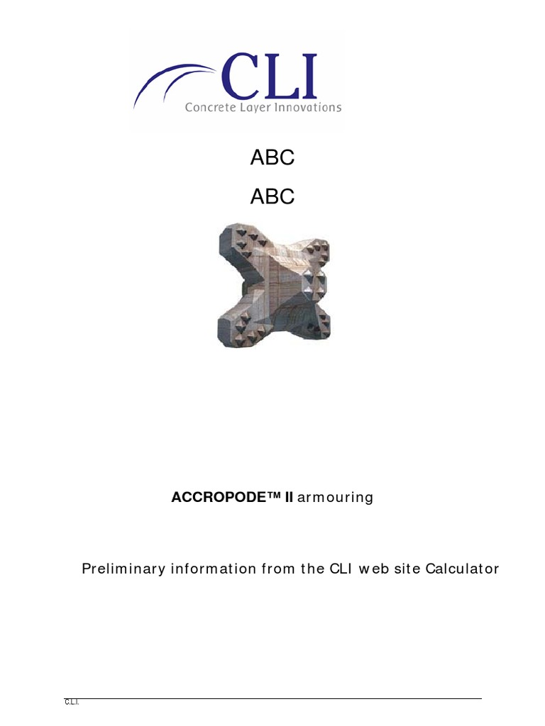 Accropode 2 | PDF | Volume | Parameter (Computer Programming)