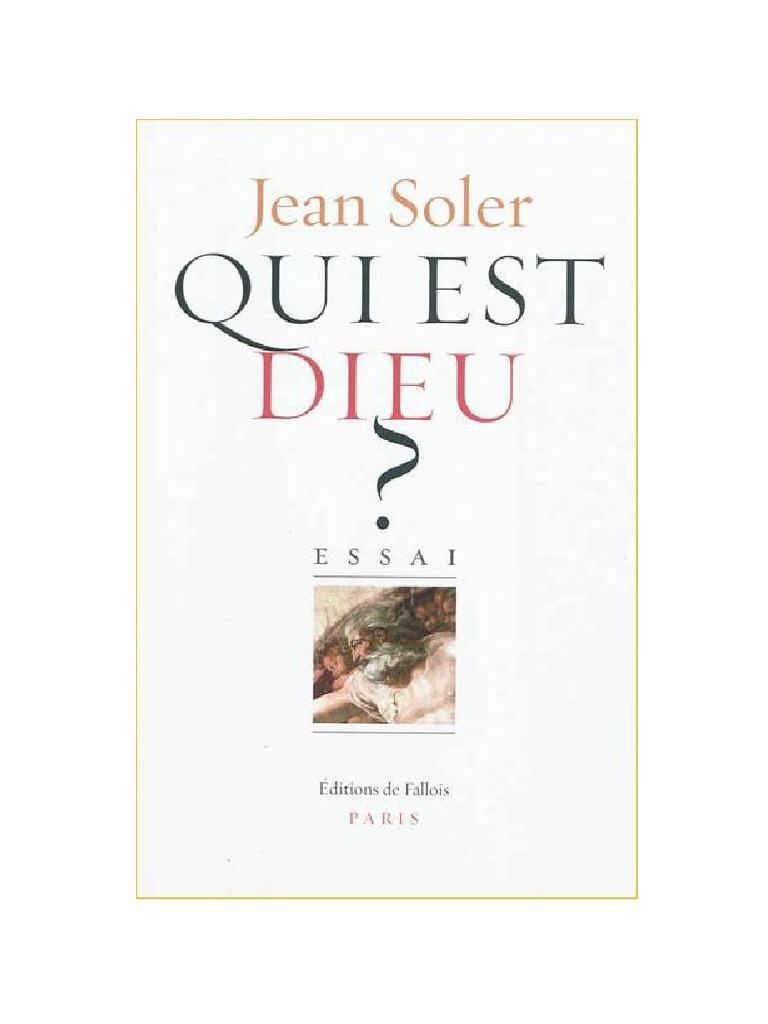 Qui Est Dieu - Jean Soler | PDF | Moïse | Yahweh