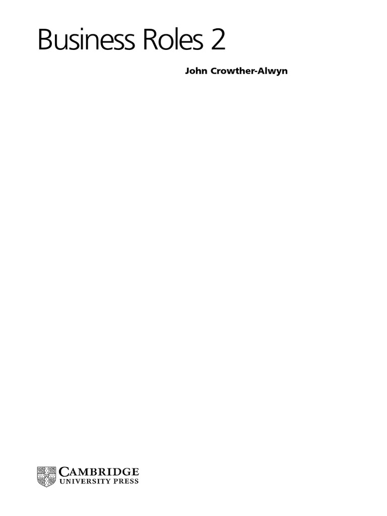 Business Roles | PDF | Business