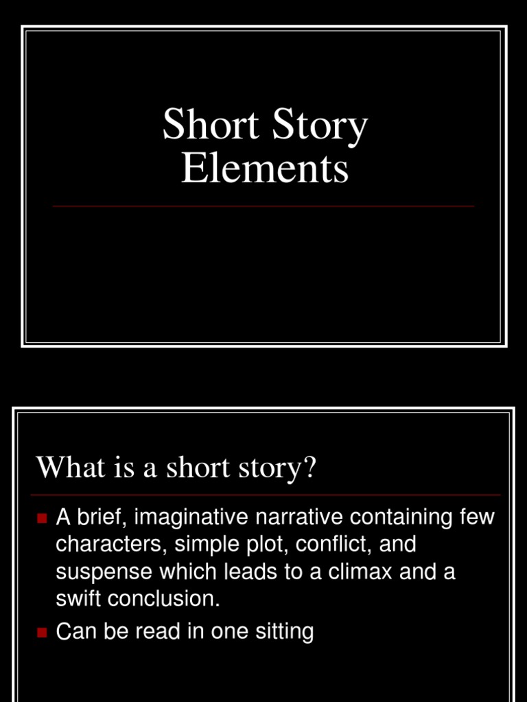 Short Story Elements | PDF | Plot (Narrative) | Choreography