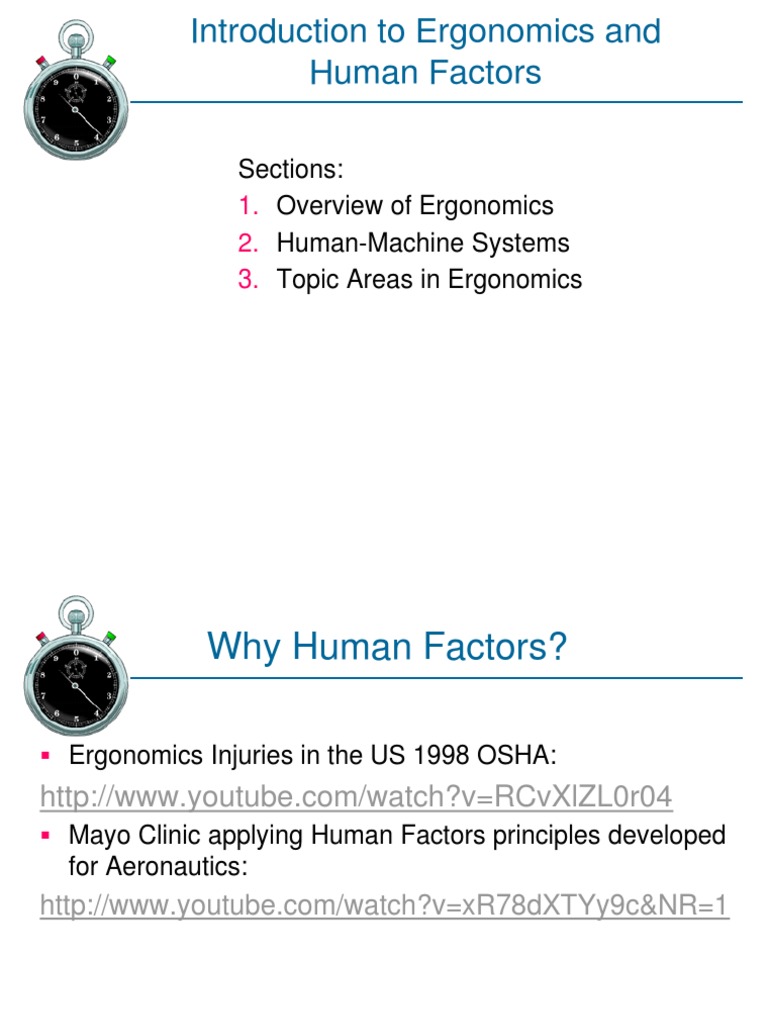 Introduction To Human Factors | PDF | Human Factors And Ergonomics ...