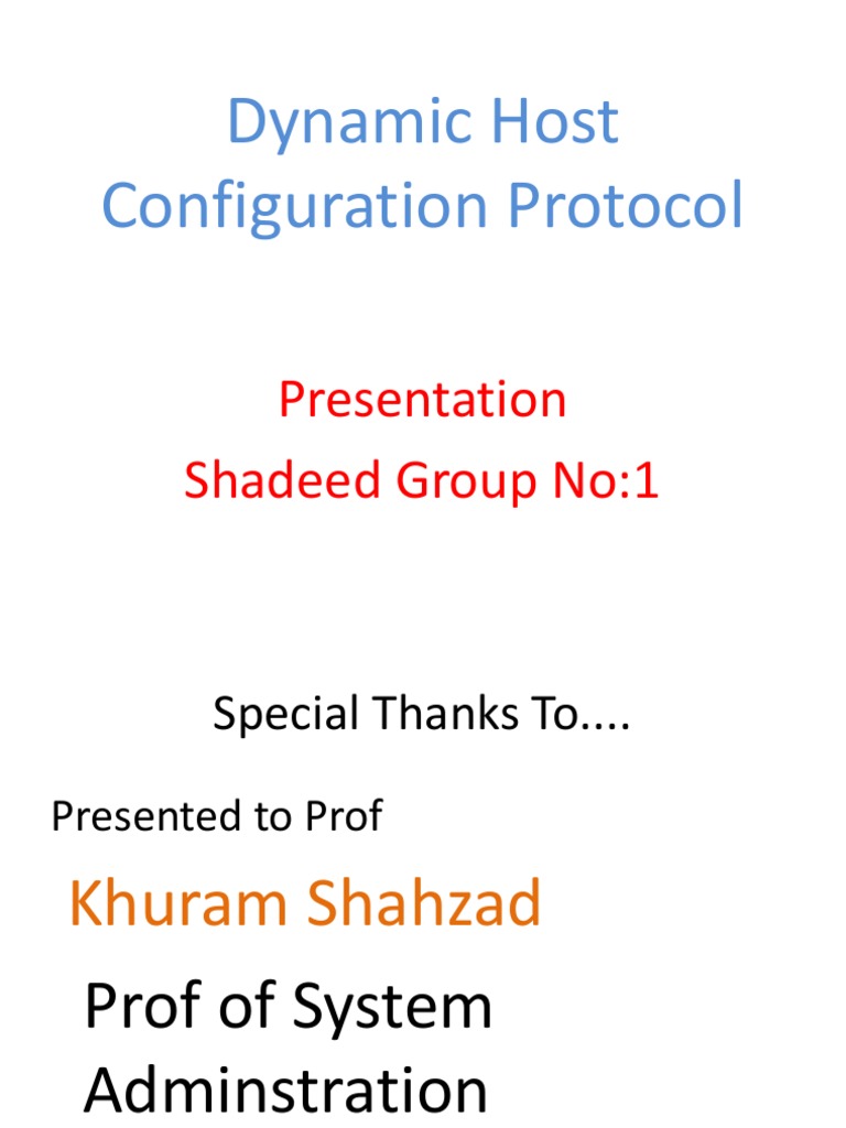 Dynamic Host Configuration Protocol Pdf Ip Address Computer Network 5360
