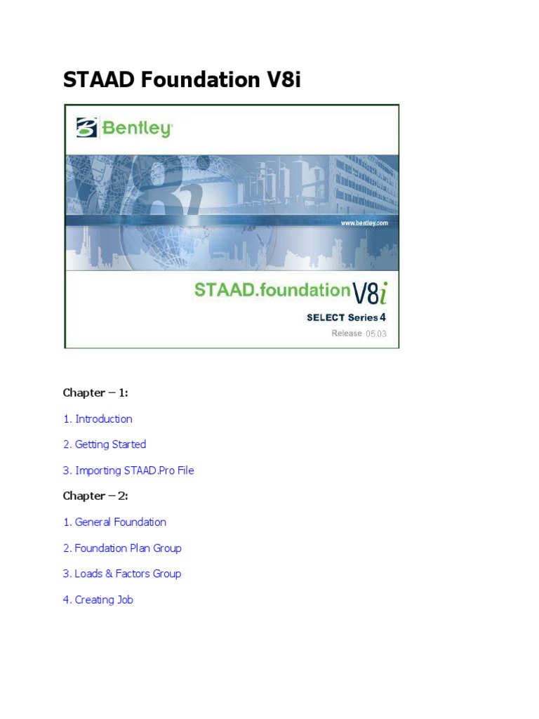 Staad Foundation | PDF | Deep Foundation | Computer File