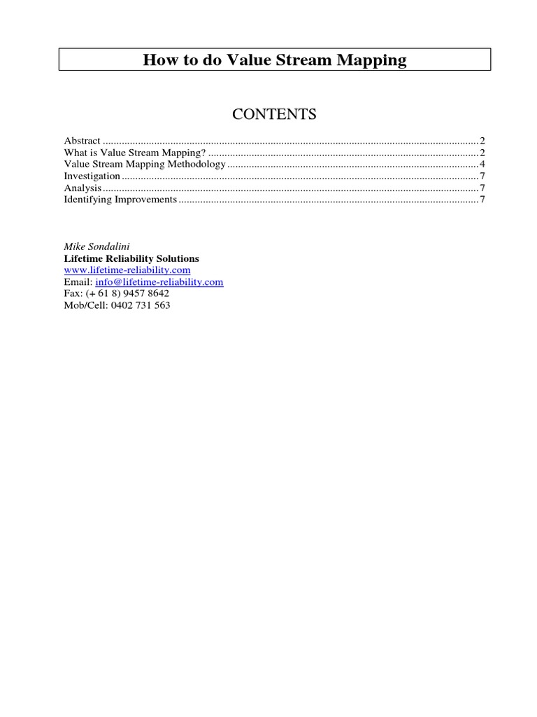 How To Do Value Stream Mapping | PDF | Business Process | Inventory