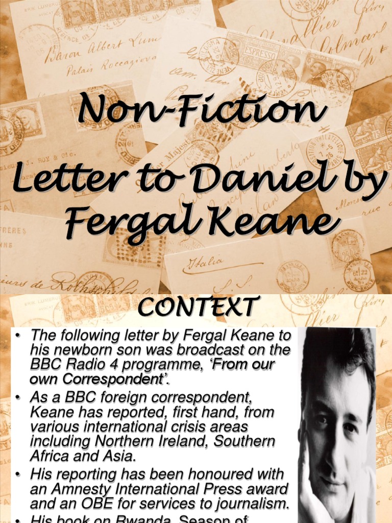 Letter To Daniel | PDF | Narrative | Narration