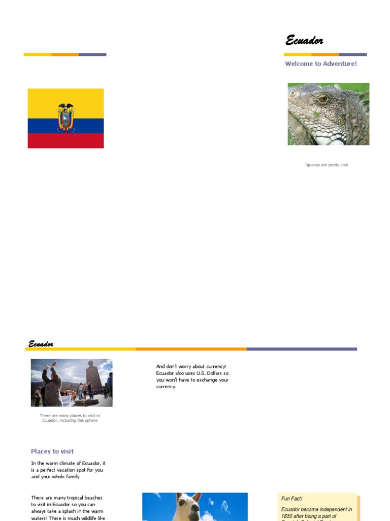 Ecuador Brochure | PDF