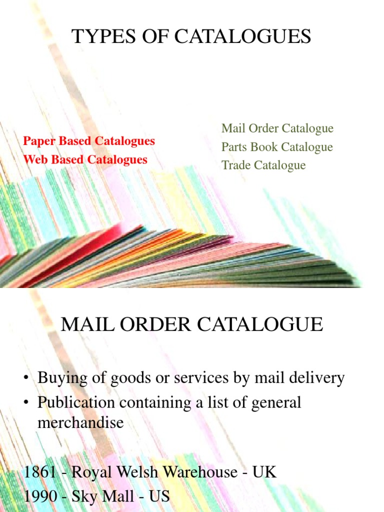 Types of Catalogues | PDF
