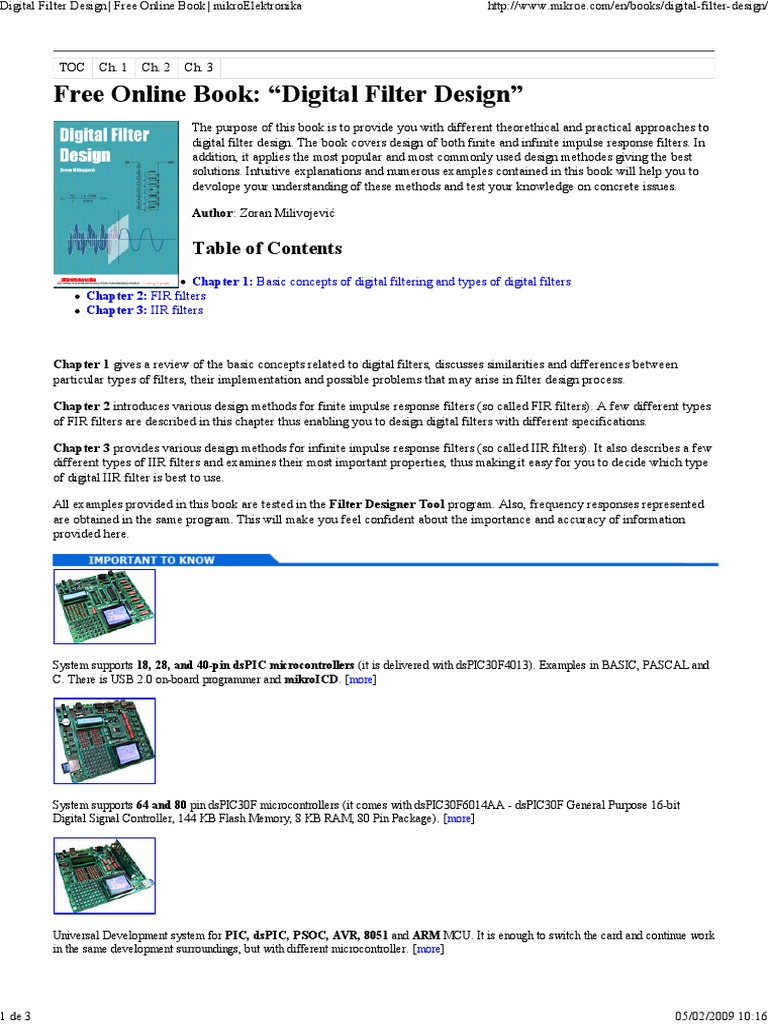 Digital Filter Design 0 | PDF | Algorithms | Applied Mathematics