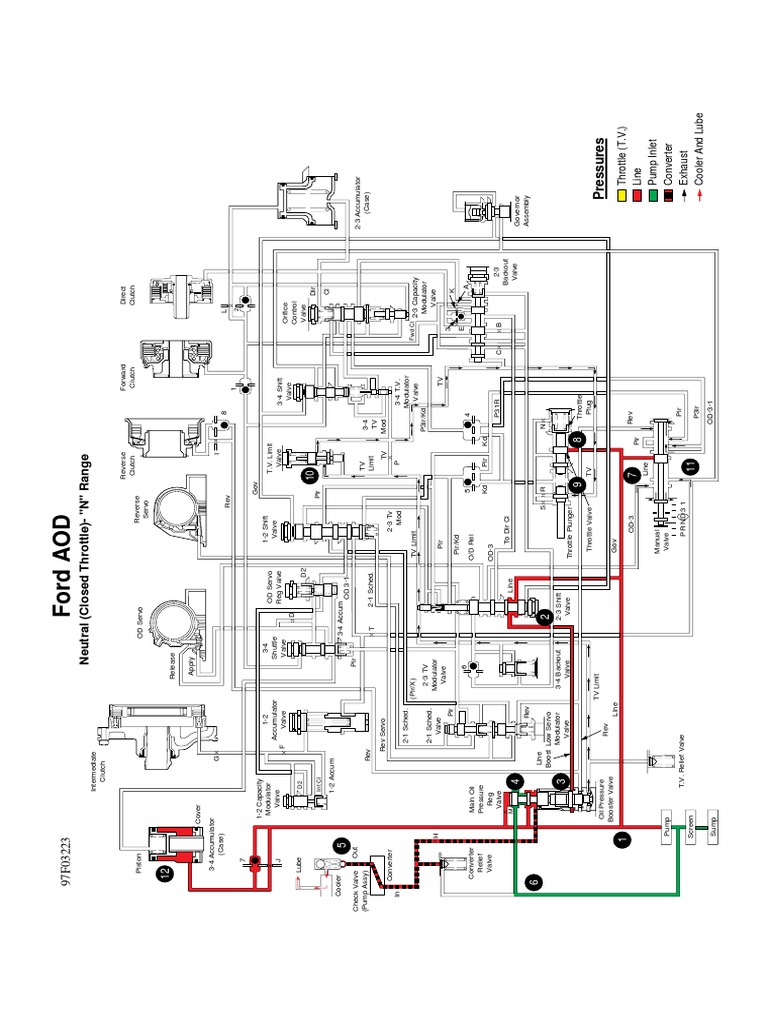 Ford Aod Valve Body Schematic Performance Automatic Valve Bodies