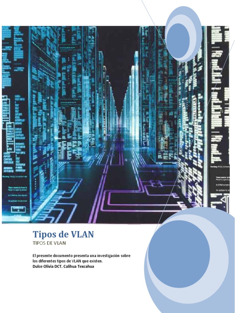 Tipos de VLAN | PDF | Conmutador de red | Protocolos de red