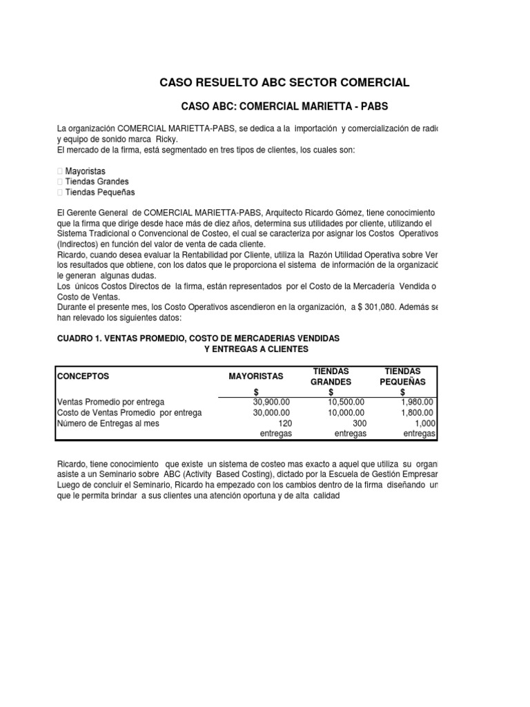 ABC Comercial | PDF | Cliente | Calidad (comercial)