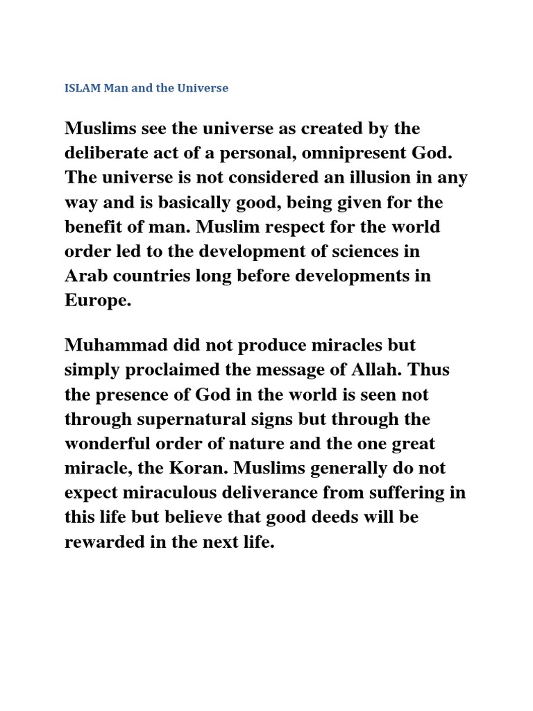 Values of ISLAM | PDF | Muhammad | Prophet