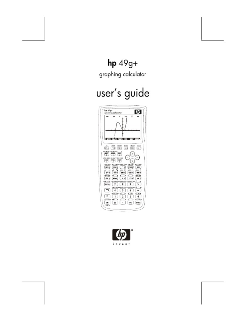HP 49g+ User's Guide English | PDF | Probability Distribution | Matrix ...