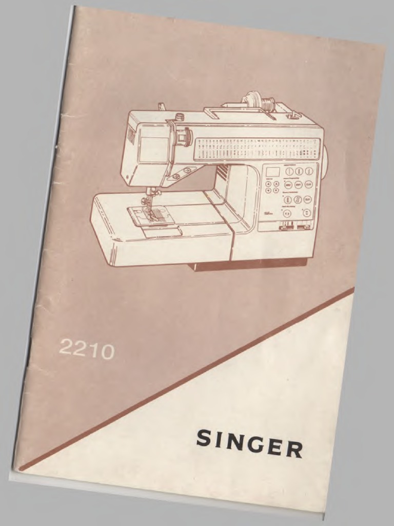 Maquina Singer 2210 Manual en Ingles y Español Versión Original | PDF ...