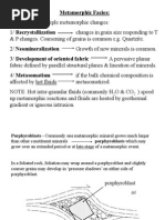Barrovian Metamorphic Zones Explained | PDF | Geology | Petrology