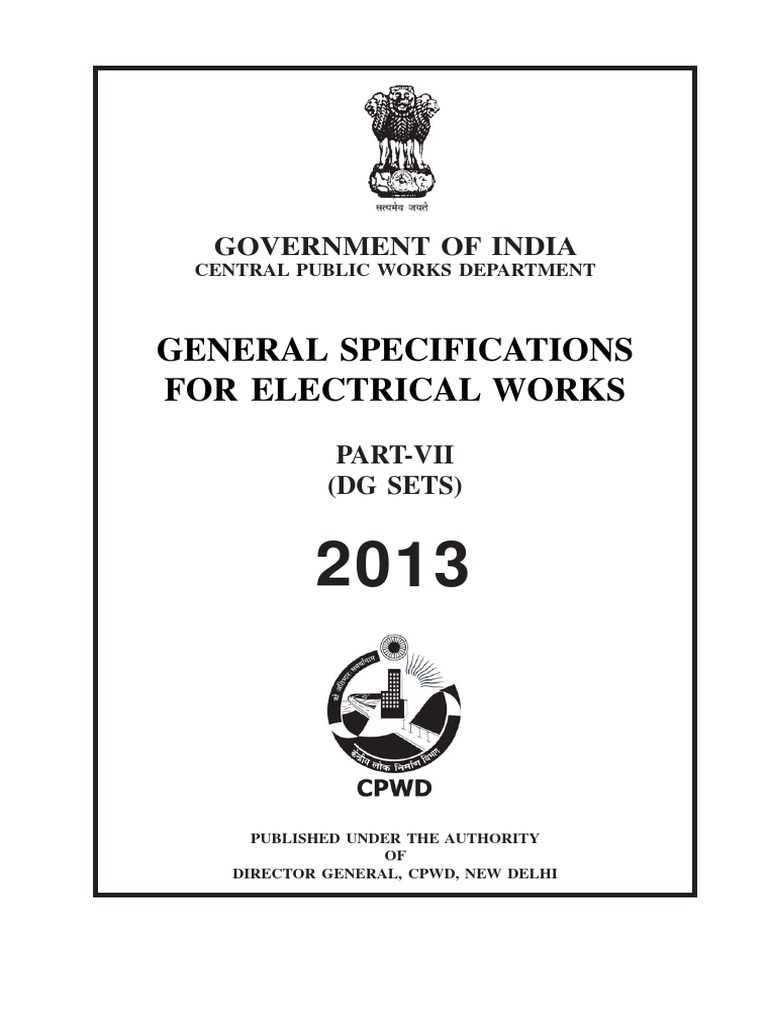CPWD DGSetsFinal2013 | PDF | Business | Computers