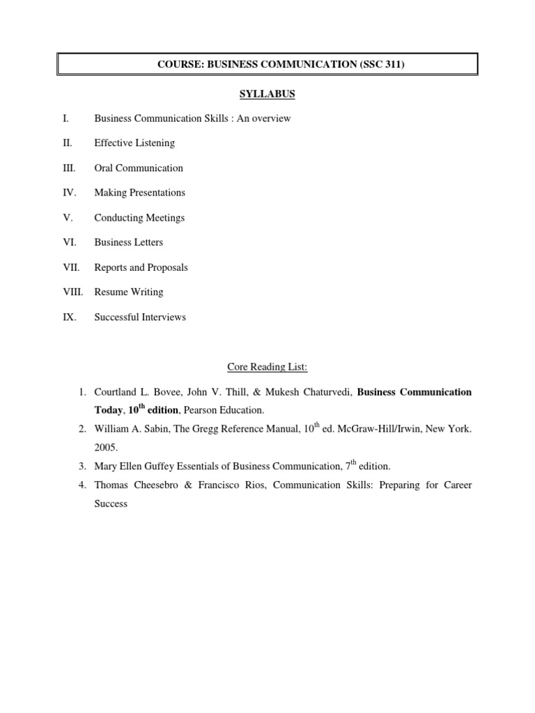 Business Communication Skills | PDF | Decision Making | Communication
