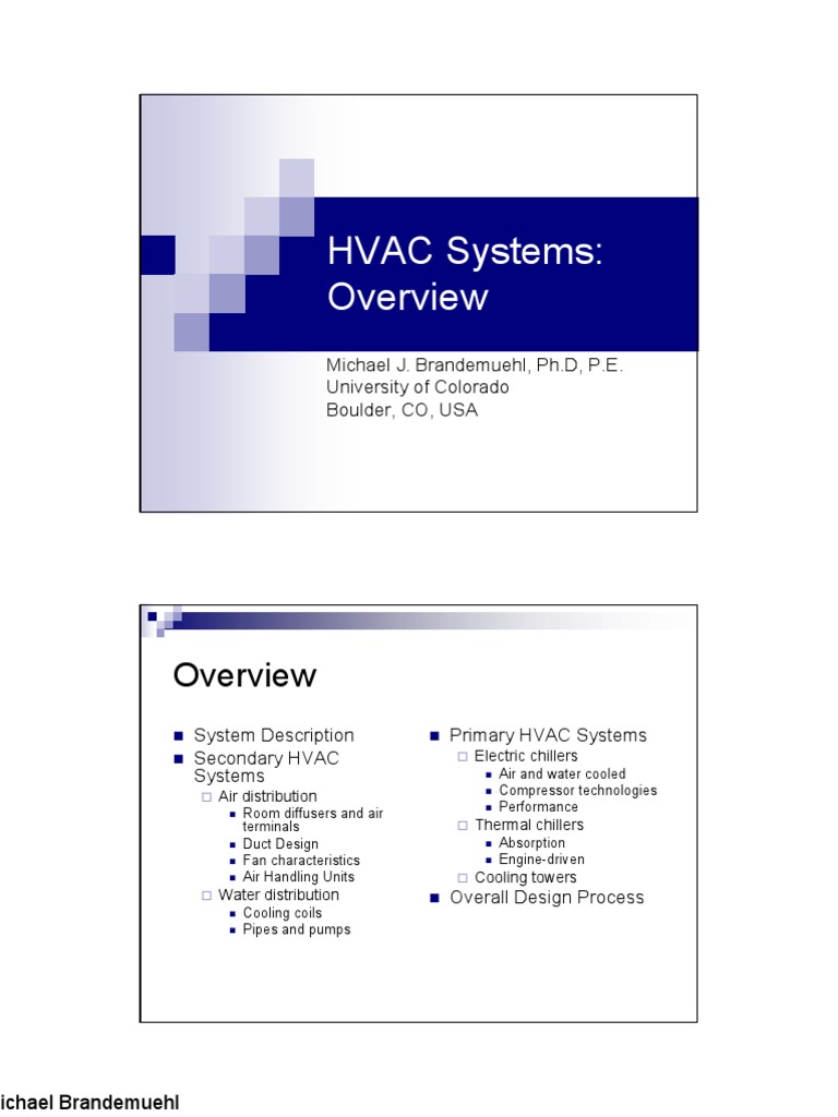 Hvac Design Overview | PDF | Hvac | Air Conditioning