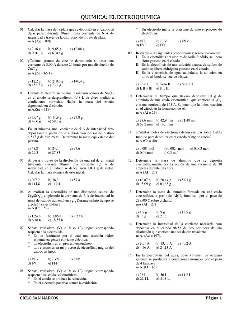 Electro Qui Mica | PDF | Aluminio | Electrodo