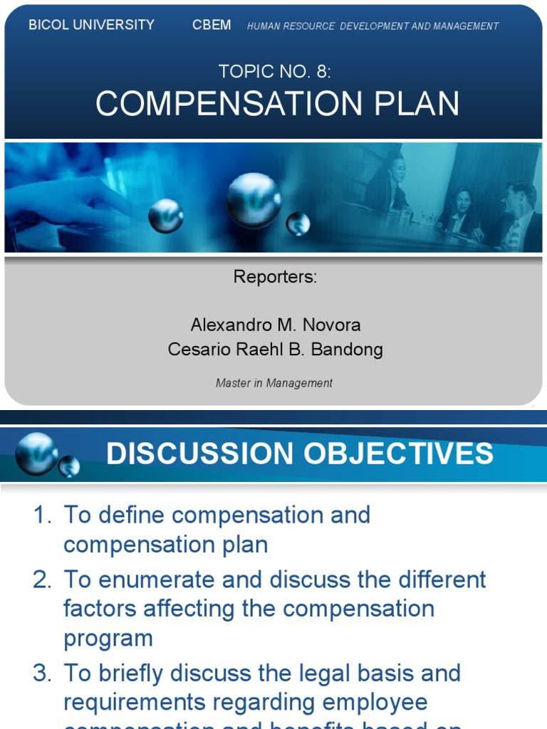 Compensation Plan Overview by Alexandro Novora & Cesario Bandong | PDF ...