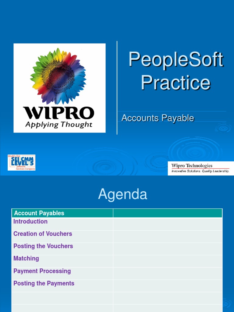 PeopleSoft AP | Accounts Payable | Voucher