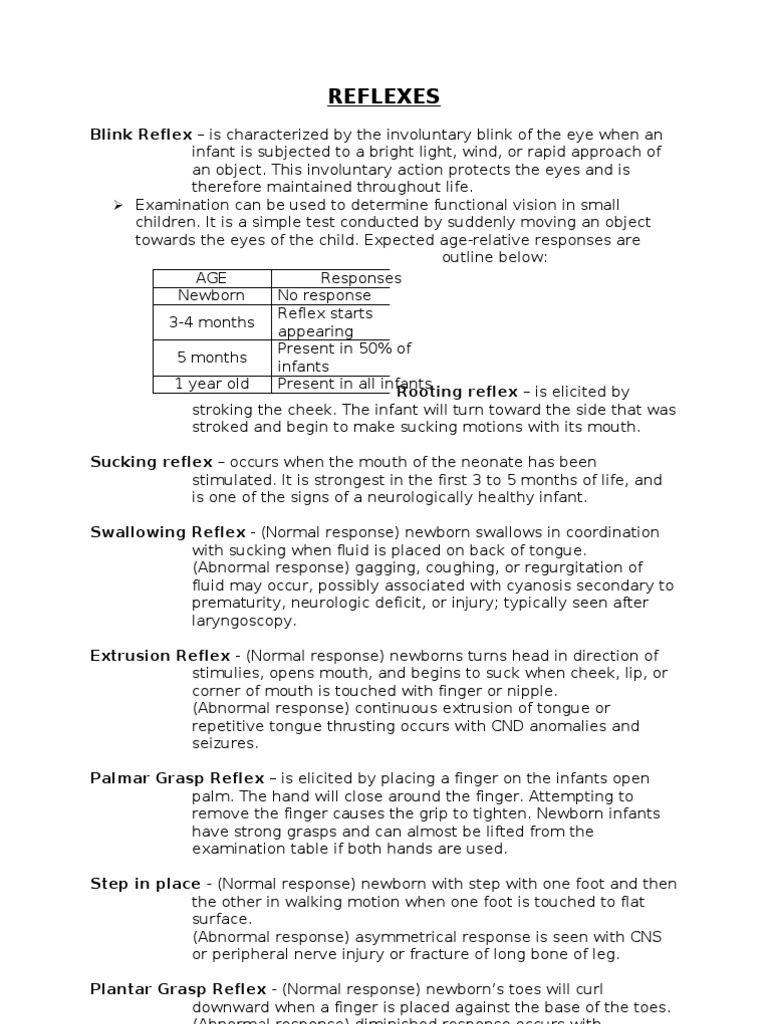 Blink Reflex - Is Characterized by The Involuntary Blink of | PDF ...