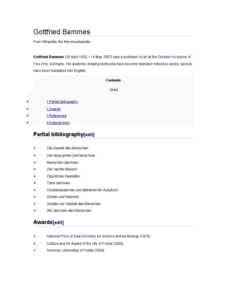 Gottfried Bammes | PDF