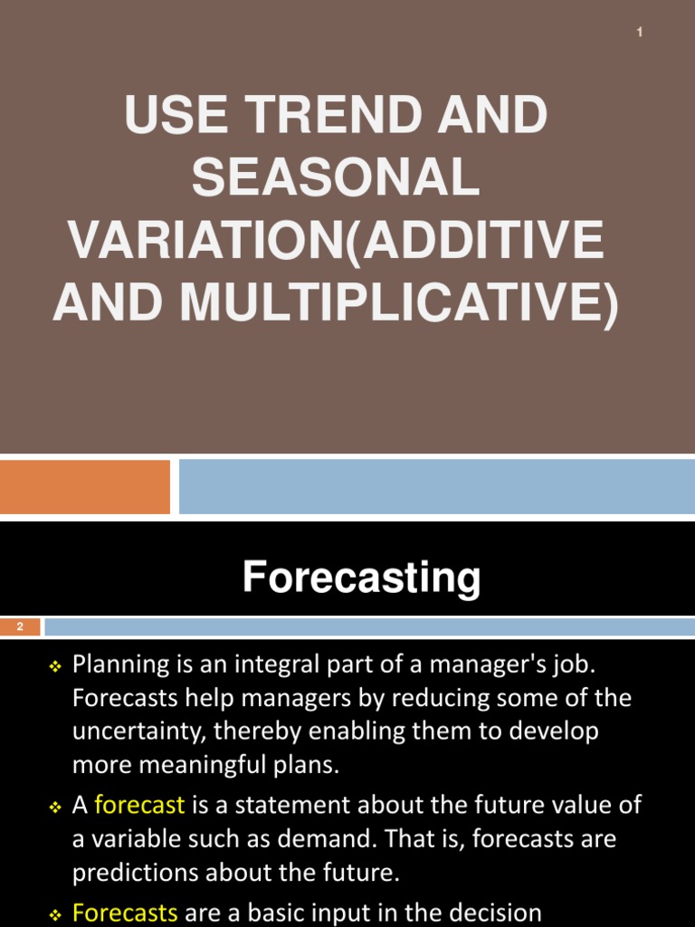 Chapter 3 - Forecasting | PDF | Seasonality | Forecasting