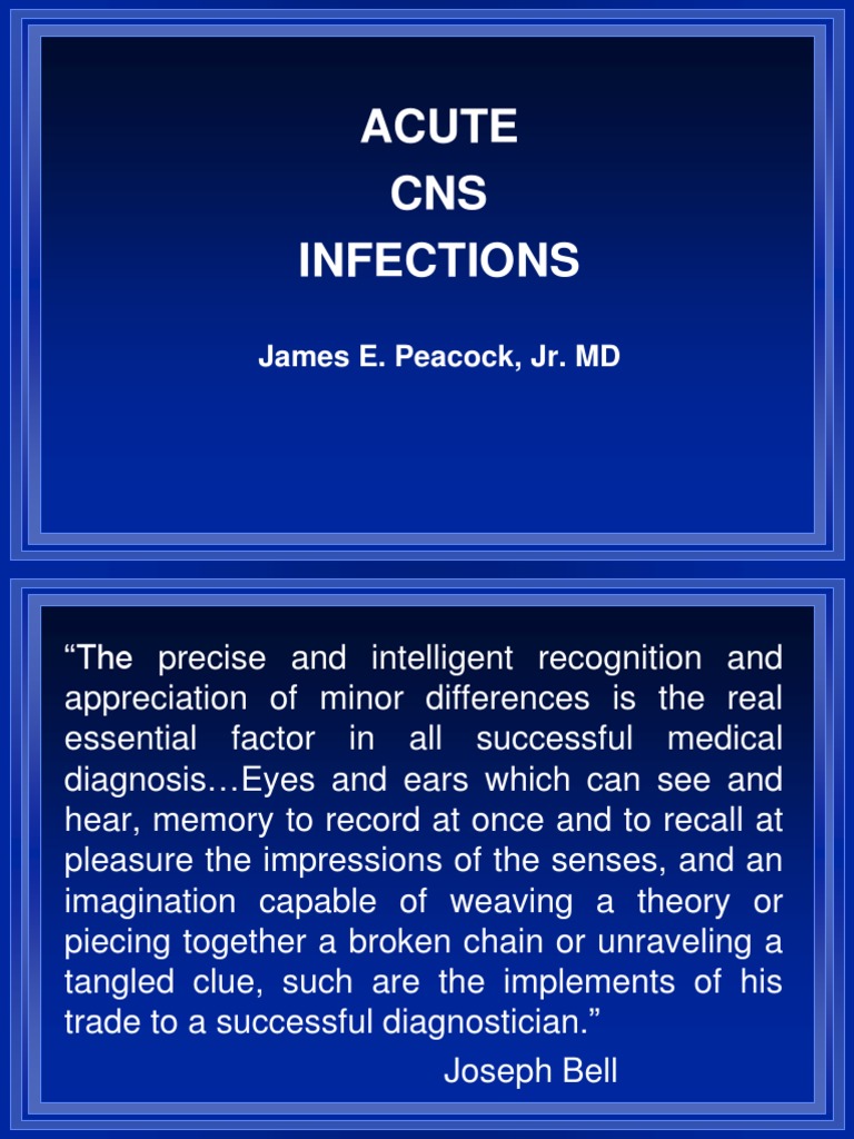 Acute CNS Infections Diagnosis Guide | PDF | Meningitis | Gram Negative ...