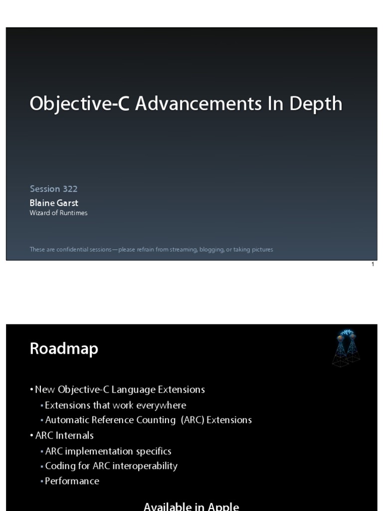 Objectivec Advancements in Depth | PDF | Objective C | Computer Programming