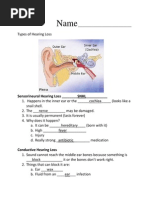 Unit 4 Review Sheet Answer Key | PDF | Hearing Loss | Sign Language