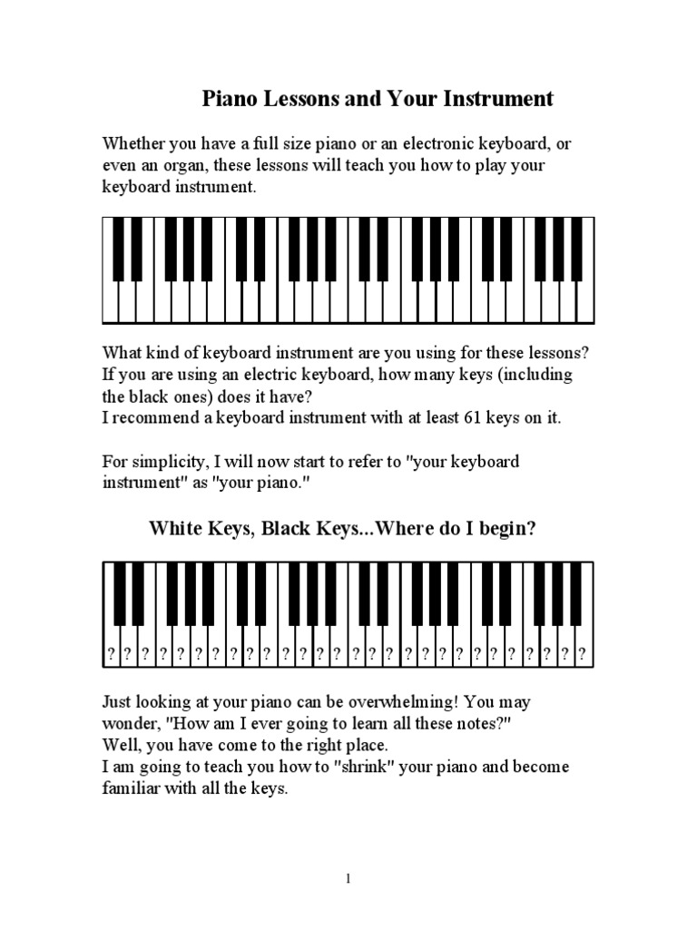 Piano Lessons | Download Free PDF | Piano | Finger