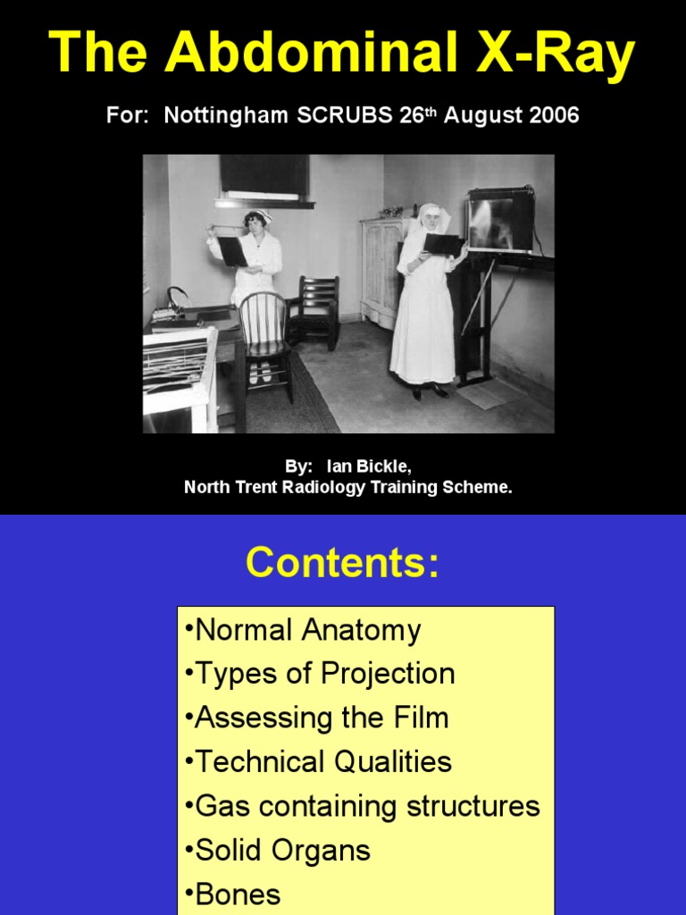 AXR Presentation | PDF | Radiology | X Ray