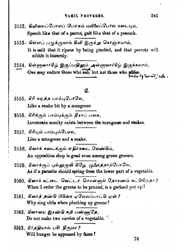 Tamil+Proverbs+With+Their+English+Translation 03 | PDF