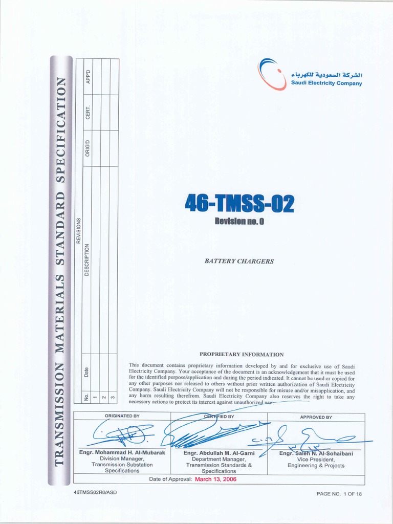 46 TMSS 02 R0 | PDF | Battery Charger | Electrical Wiring