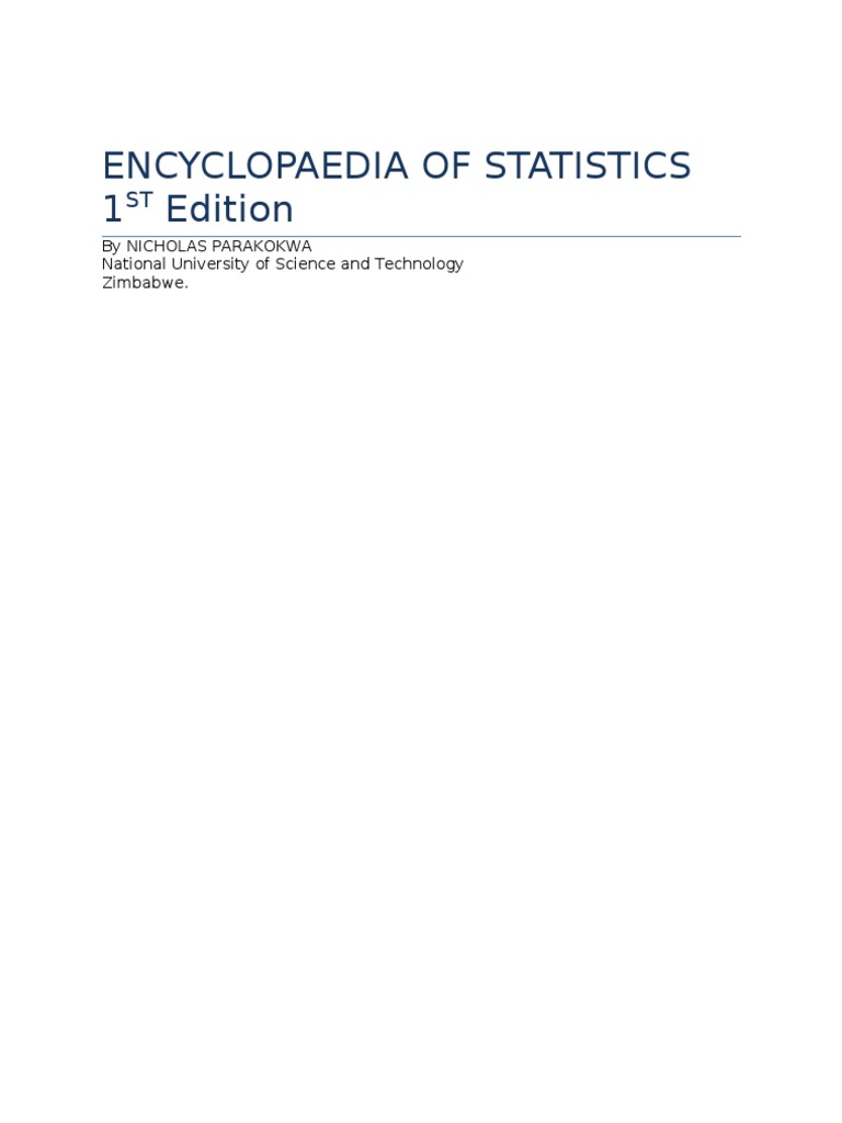 Advanced Statistics | PDF | Probability Theory | Statistics
