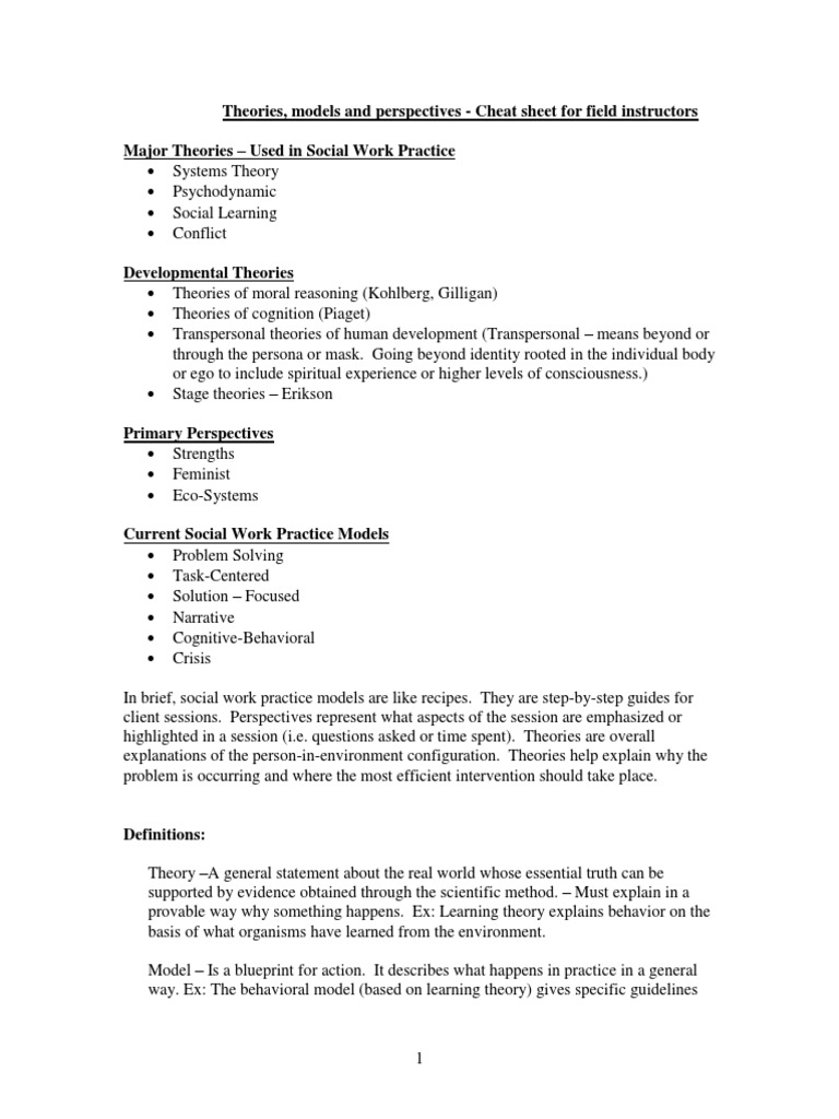 Cheat Sheet | PDF | Developmental Psychology | Social Group