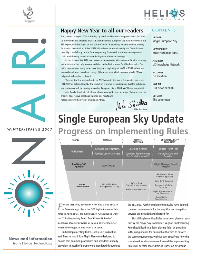 Single European Sky Update: Progress On Implementing Rules | Download ...