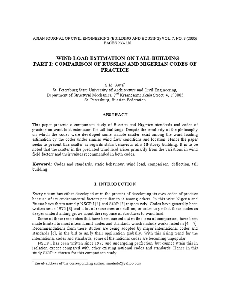 Wind Loading | PDF | Wound | Structural Load