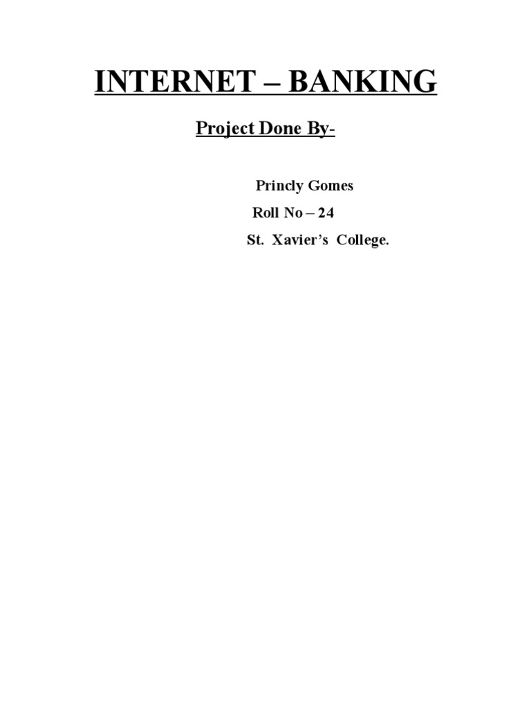 Internet Banking | PDF | Credit Card | Online Banking