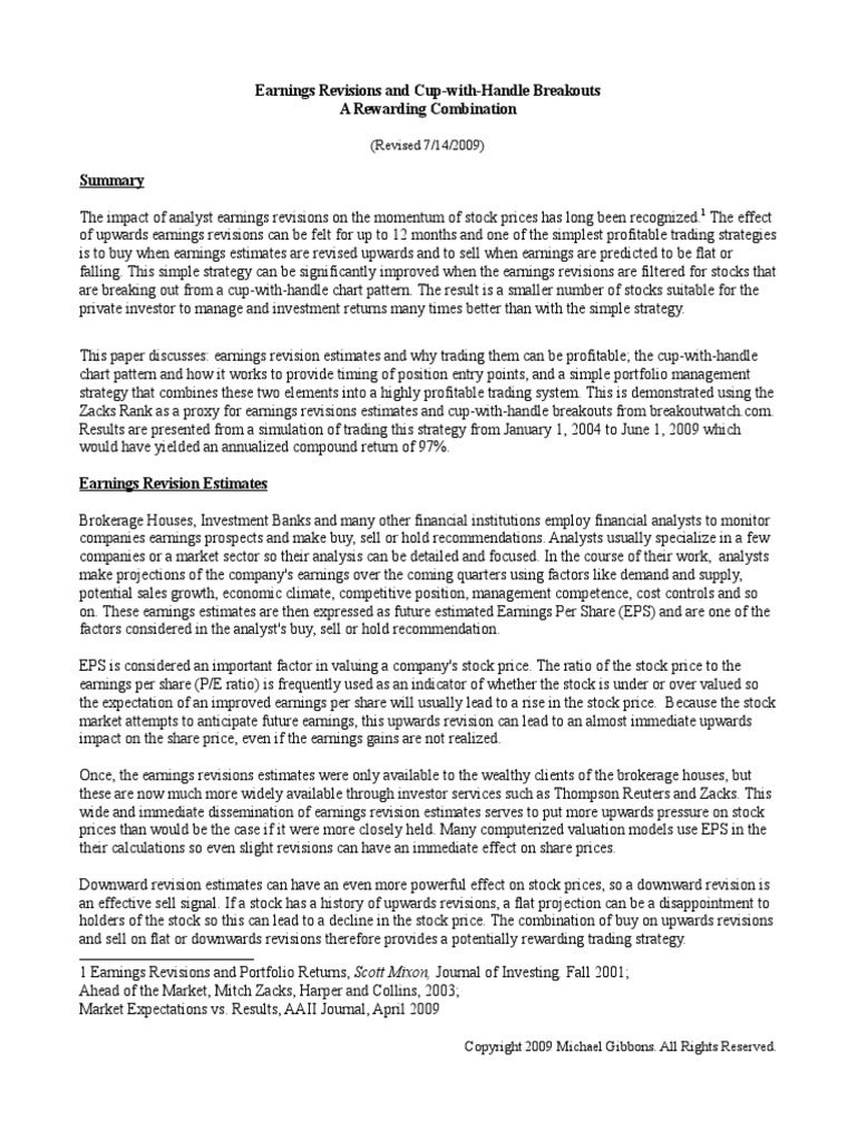 Zacks Breakouts | PDF | Financial Economics | Business