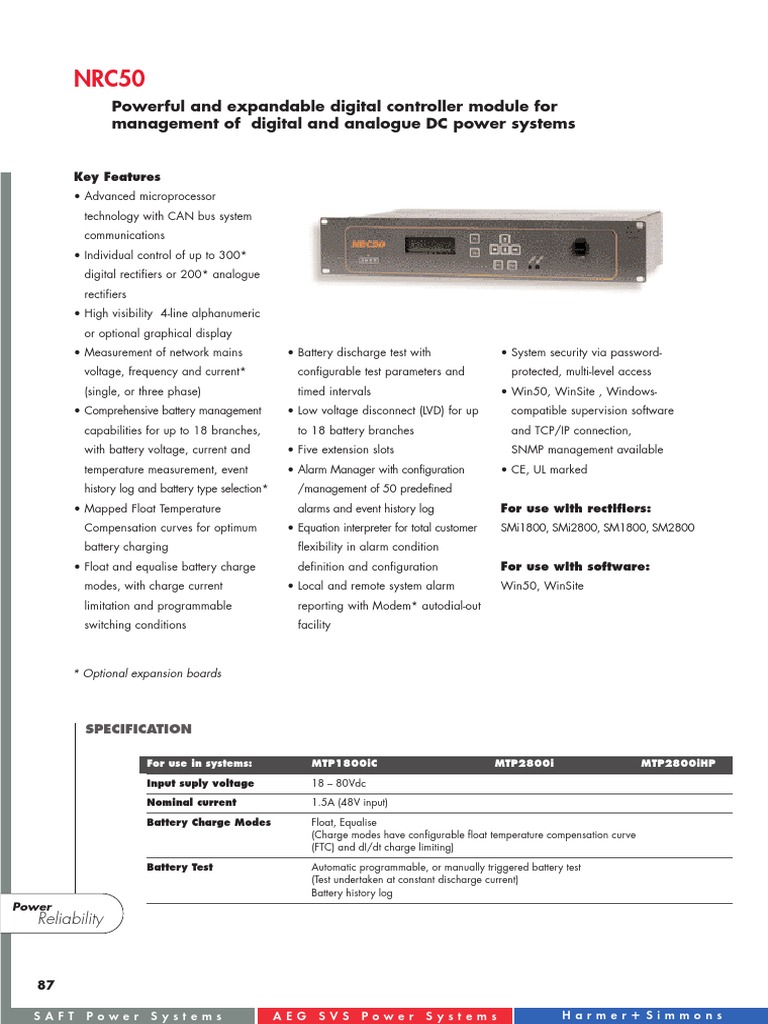 NRC50 | PDF | Relay | Battery (Electricity)