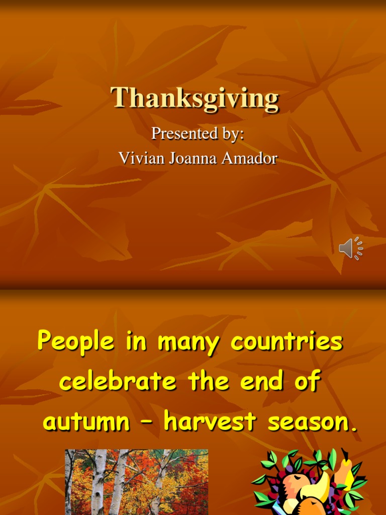 Thanksgiving: A Celebration of Gratitude | PDF