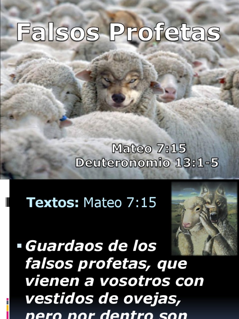 Cuidado con los Falsos Profetas | PDF | Profeta | Cristo (título)