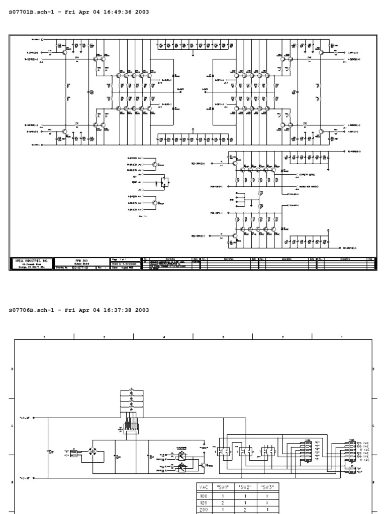 Krell Fpb-300c Fpb-600c Stereo Amplifier 1998 SM | PDF