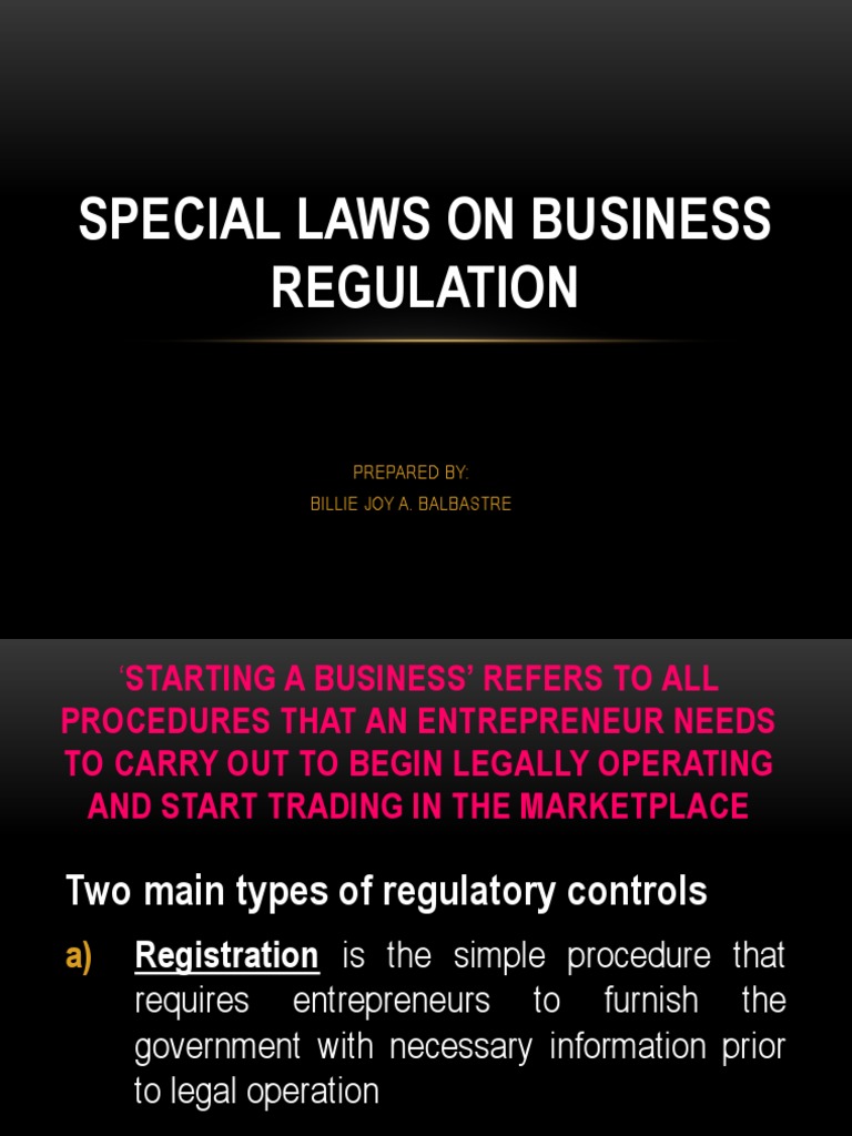 Special Laws On Business Organization | PDF | Partnership | Sole ...