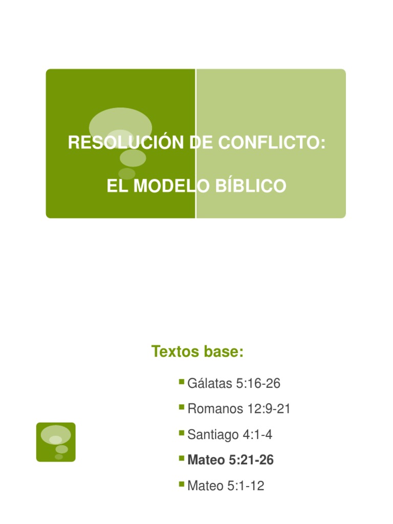 Resolucion de Conflictos Powerpoint Design1 | PDF | Conflicto (proceso ...