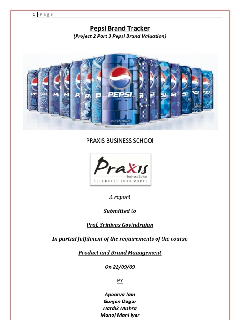 Pepsi Brand Valuation - Final | PDF | Brand | Valuation (Finance)